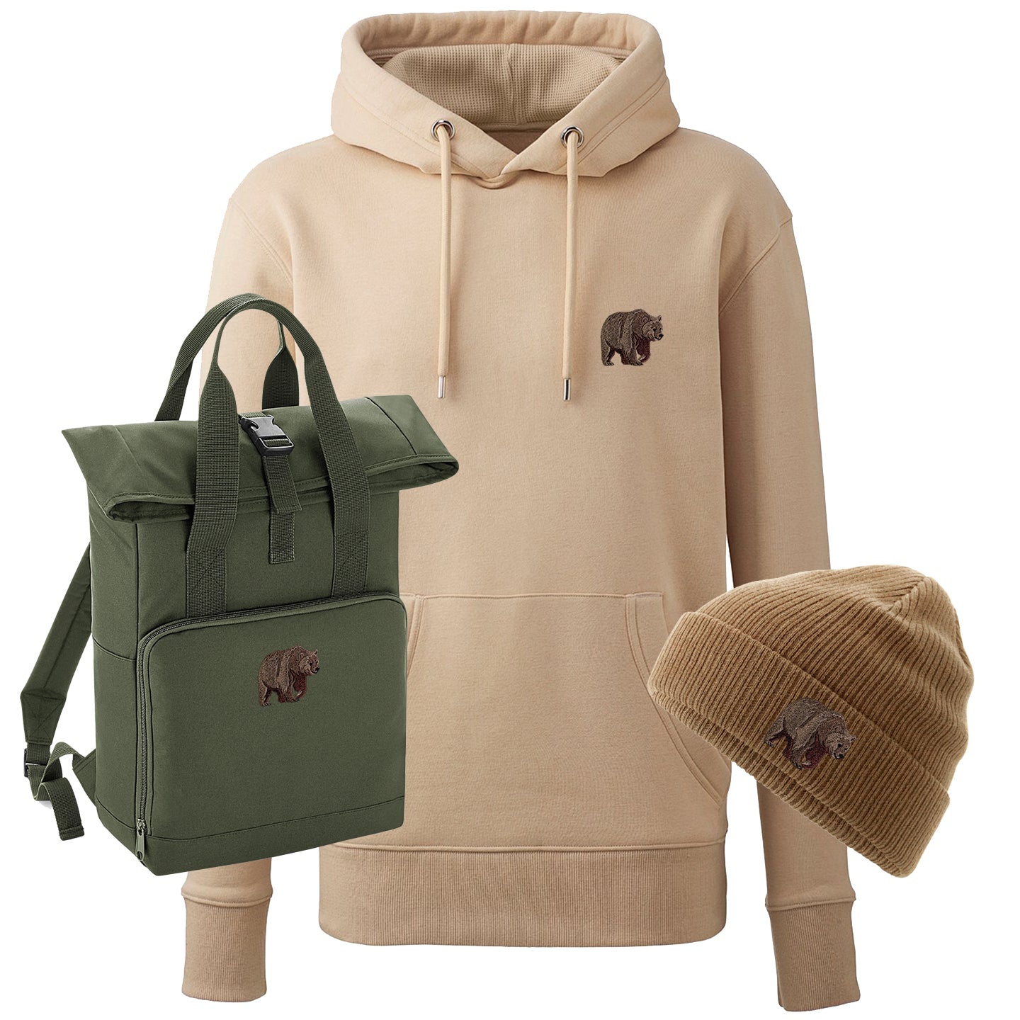 Embroidered Bear Bundle | Custom Outdoor Gear – Rewild at Heart