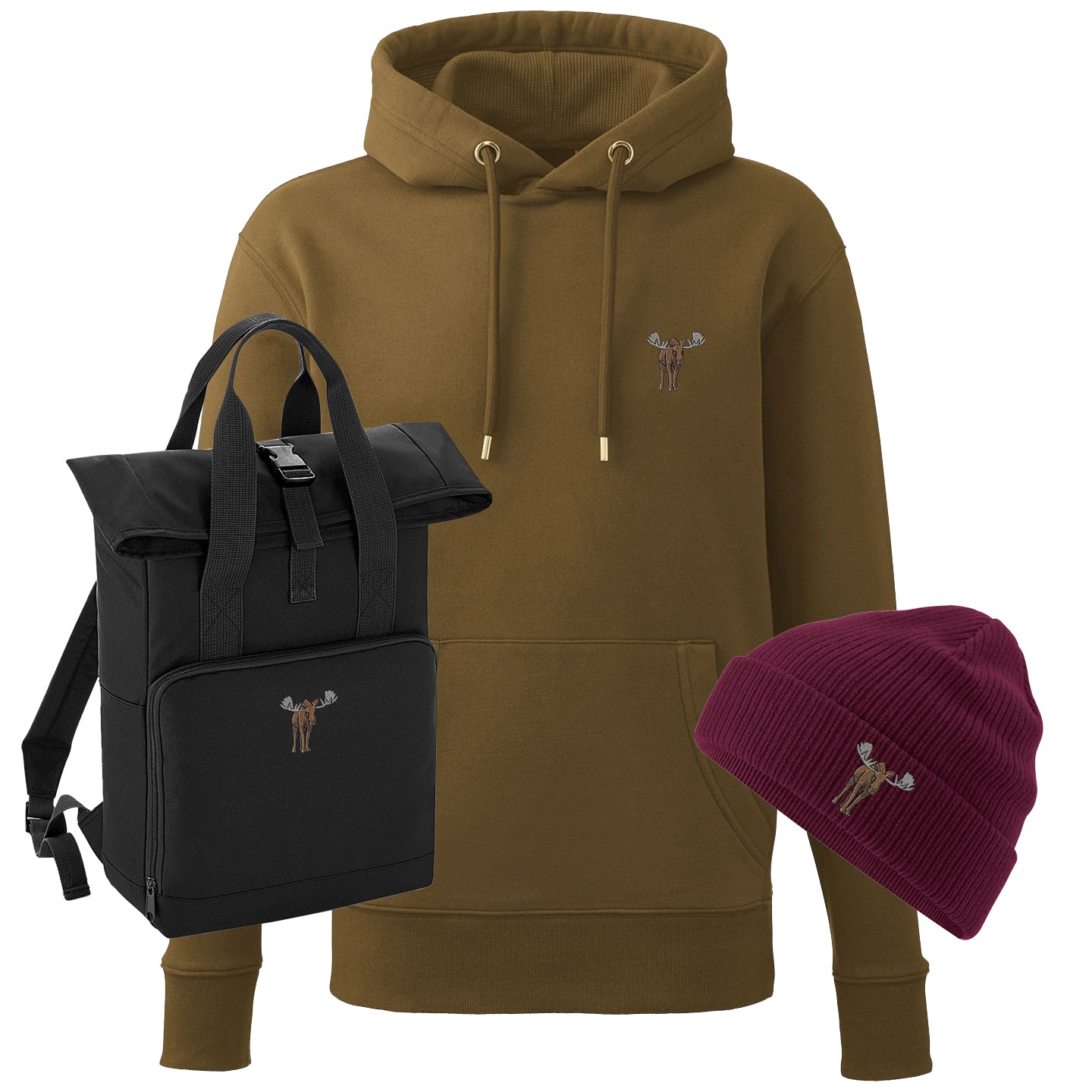 Embroidered Moose Bundle | Choose 2 or 3 Items – Rewild at Heart