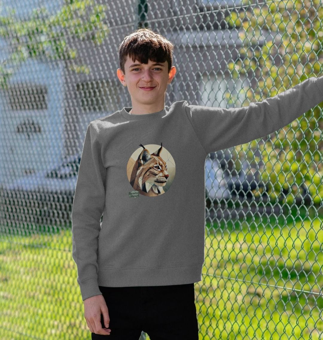 Lynx Connection Kids Jumper | Organic Cotton – Rewild at Heart